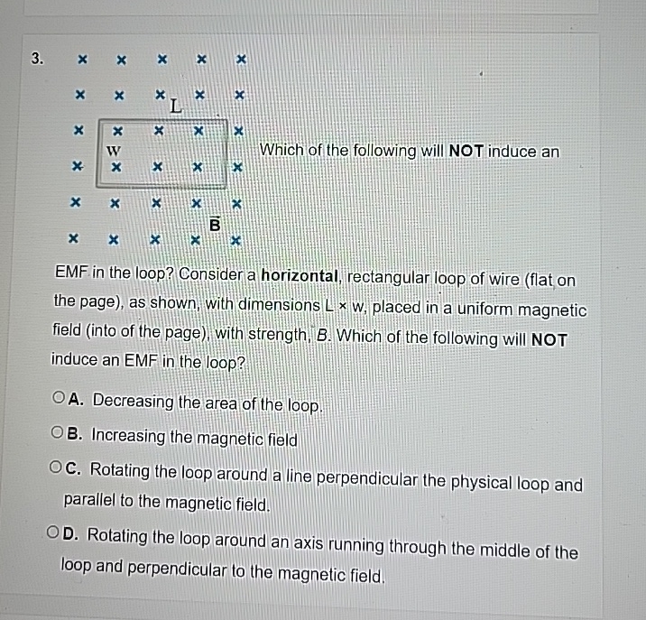 Solved EMF in the loop? Consider a horizontal, rectangular | Chegg.com