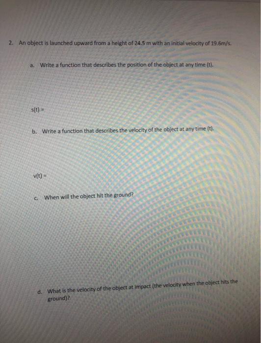Solved 1. A ball is dropped from the top of building that is | Chegg.com