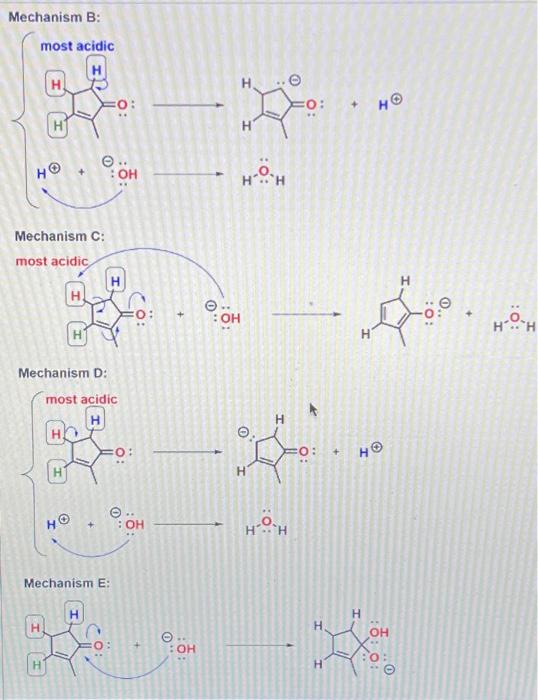 Solved Show the most plausible mechanism for the acid-base | Chegg.com