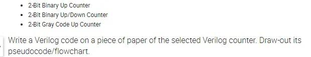 Solved • 2-Bit Binary Up Counter 2-Bit Binary Up/Down | Chegg.com