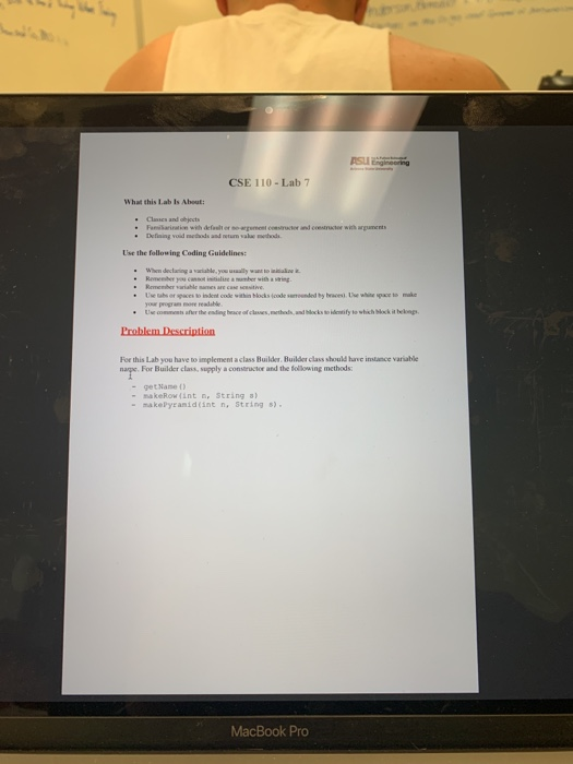 Solved ASUneerng CSE 110- Lab 7 What this Lab Is About: | Chegg.com