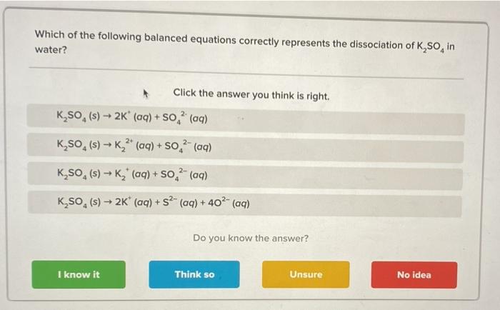 Solved Which of the following balanced equations correctly | Chegg.com