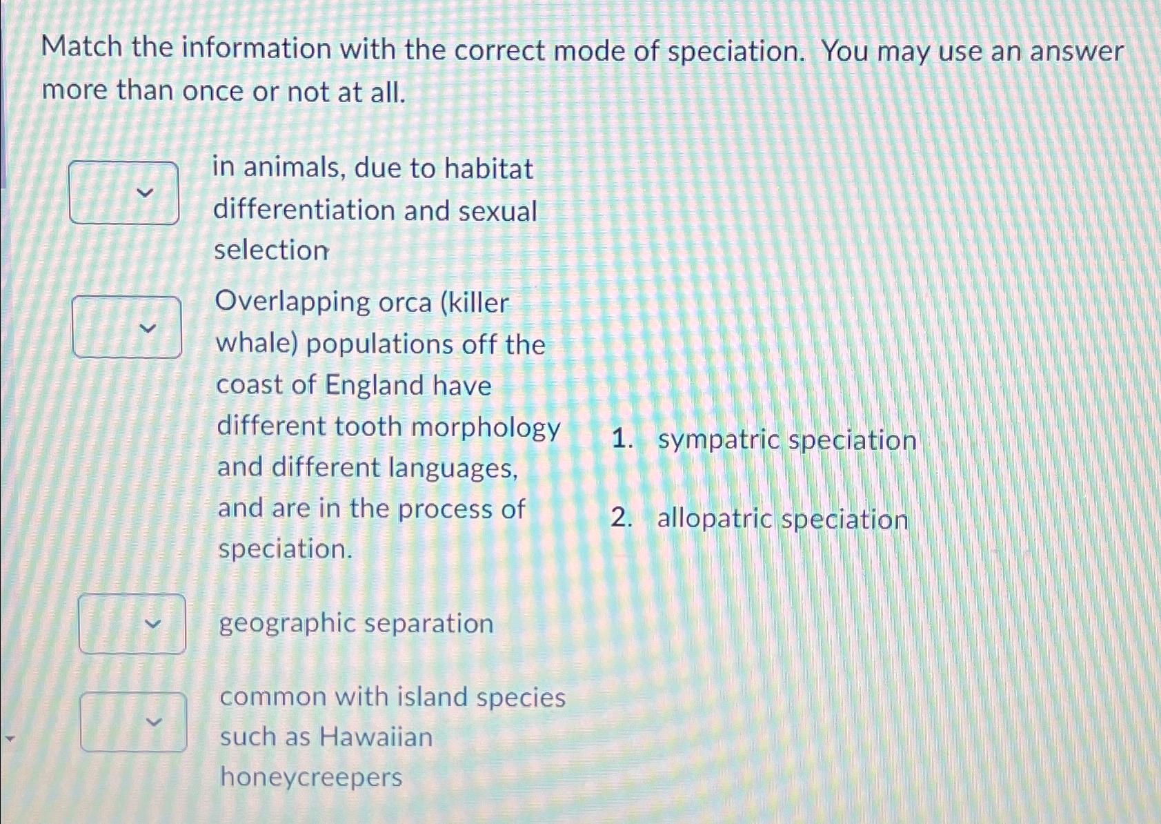 Solved Match the information with the correct mode of | Chegg.com