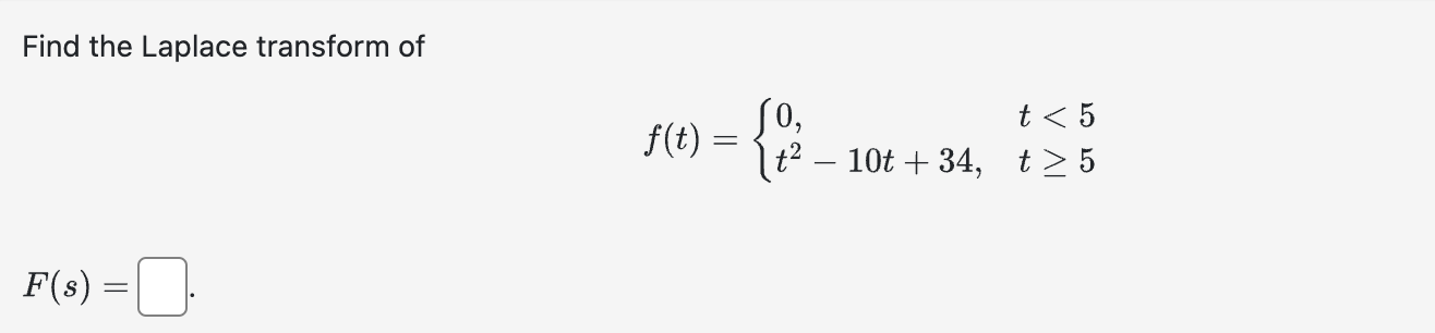 Solved Find the Laplace transform | Chegg.com