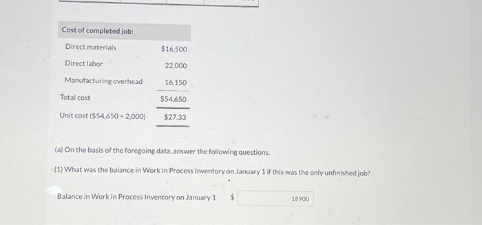 Solved Current Attempt in Progress A job order cost sheet | Chegg.com