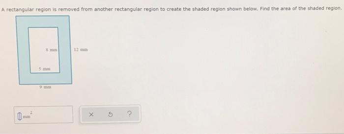 Solved A rectangular region is removed from another | Chegg.com