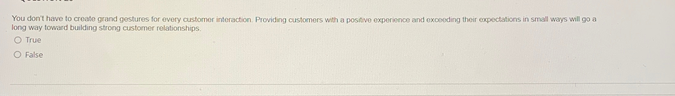 Solved You don't have to create grand gestures for every | Chegg.com