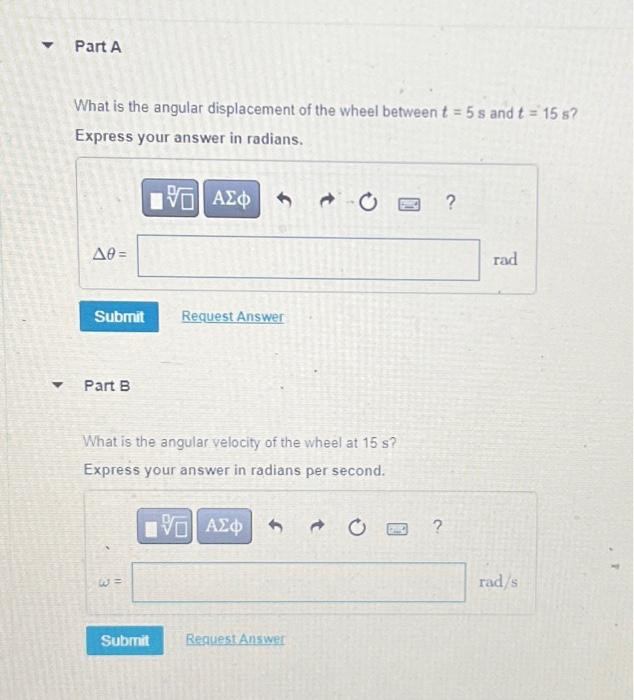 Solved 1 of 1What is the angular displacement of the wheel | Chegg.com