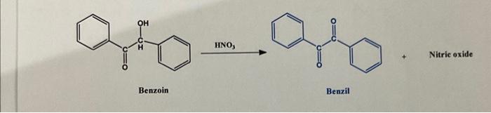 Solved Nitric oxide Benzoin Benzil | Chegg.com