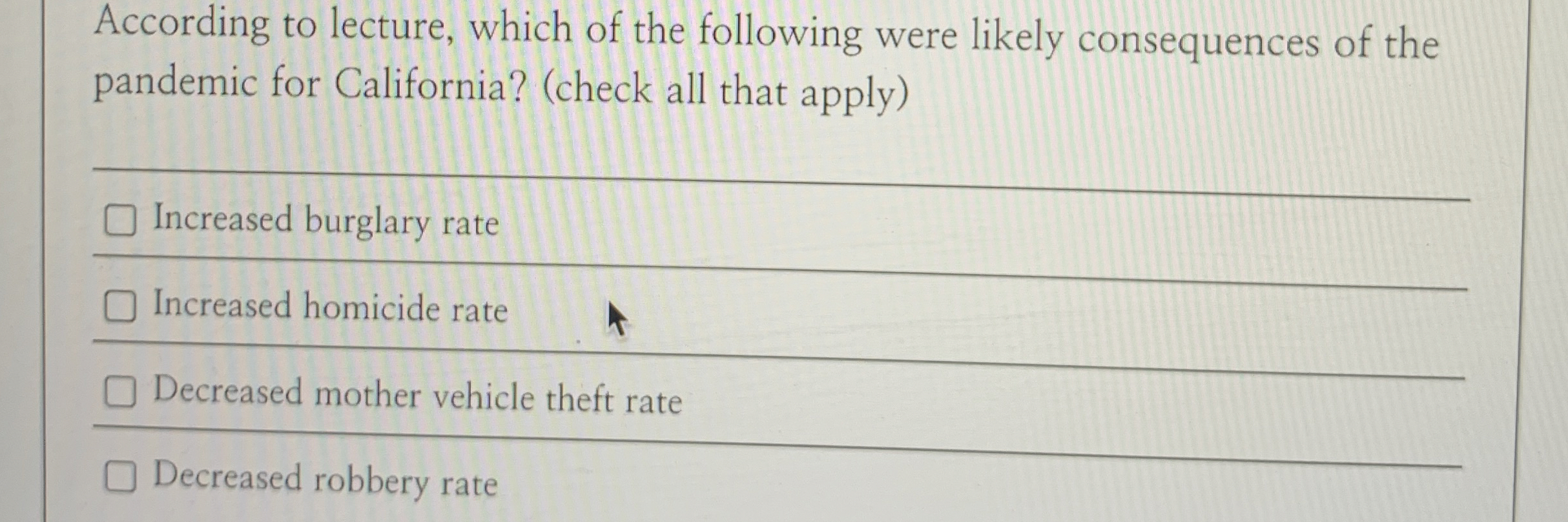 Solved According to lecture, which of the following were | Chegg.com