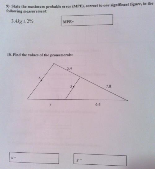 Solved State the maximum probable error (MPE), correct to | Chegg.com