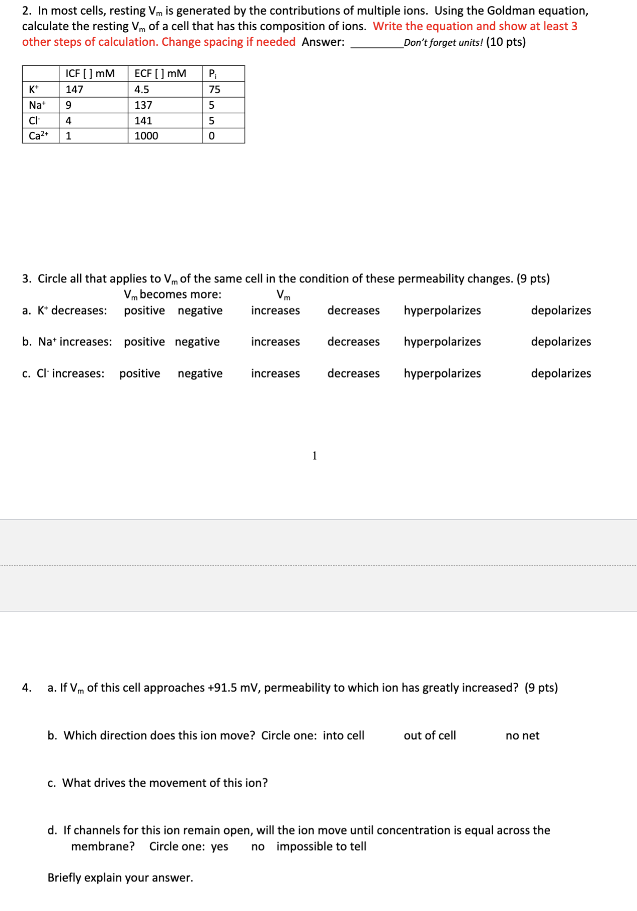 Solved 4. ﻿a. ﻿If \( \mathrm{V}_{\mathrm{m}} \) ﻿of this | Chegg.com