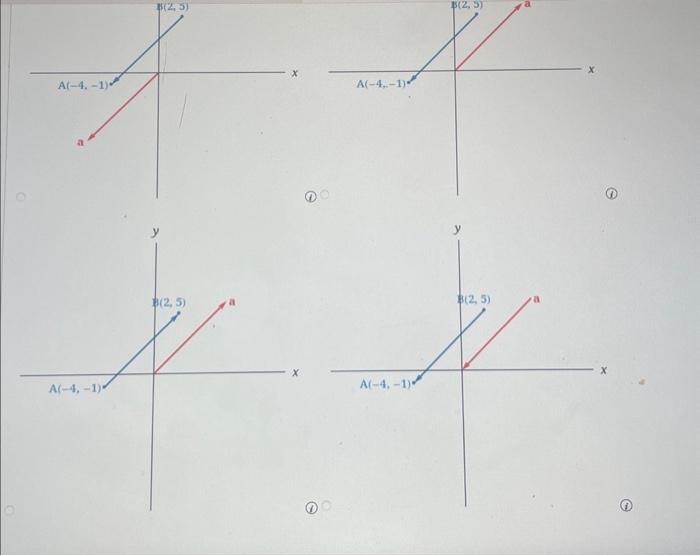 Solved A(−4,−1),B(2,5) Draw AB and the equivalent | Chegg.com