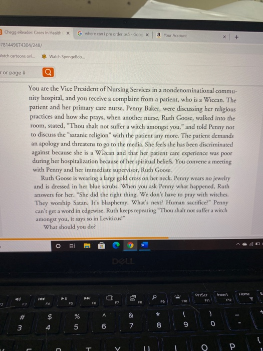 Solved Chegg eReader: Cases in Health X Gwhere can i pre | Chegg.com
