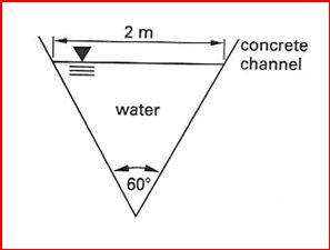 A channel is constructed of smooth concrete as shown | Chegg.com