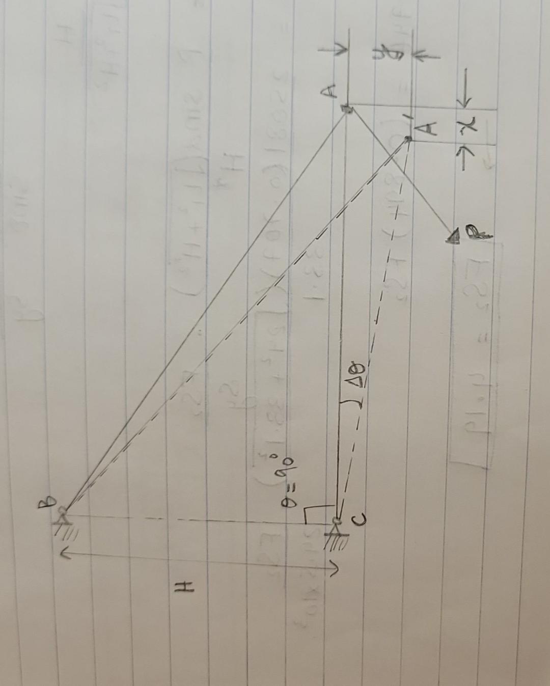 Solved Calculate the angle (delta theta) using cosine | Chegg.com