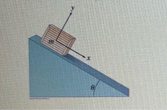 Solved The following figure shows a box sliding through an | Chegg.com
