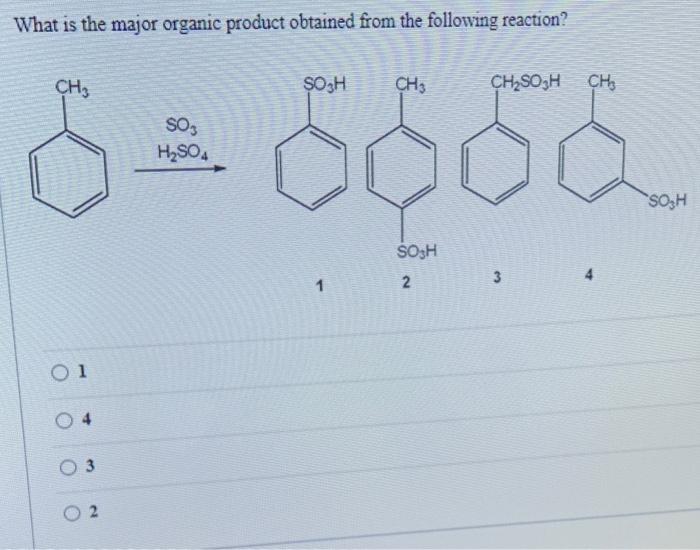 Solved What is the major organic product obtained from the | Chegg.com Solved What is the major organic product obtained from the | Chegg.com