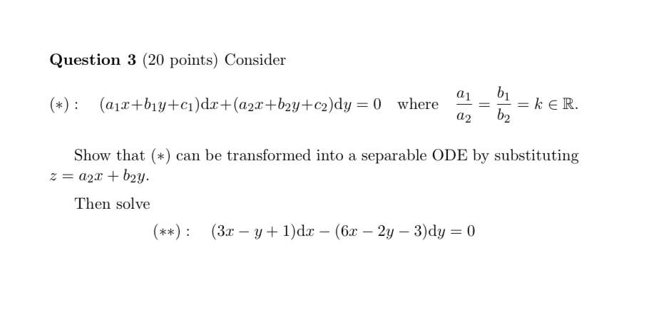Solved Question 3 (20 ﻿points) | Chegg.com