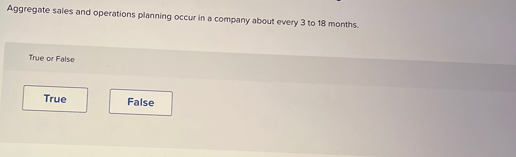 Solved Aggregate sales and operations planning occur in a | Chegg.com