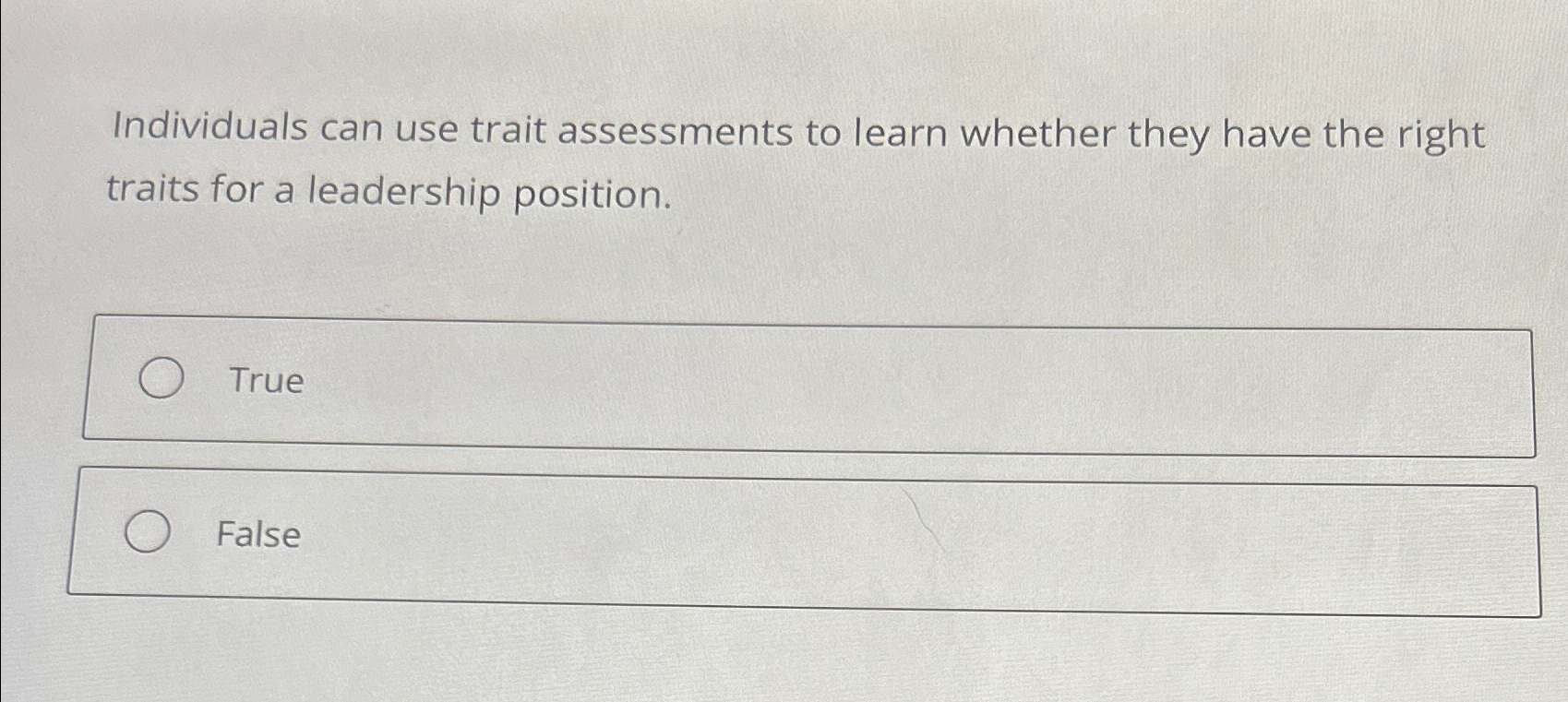 Solved Individuals can use trait assessments to learn | Chegg.com