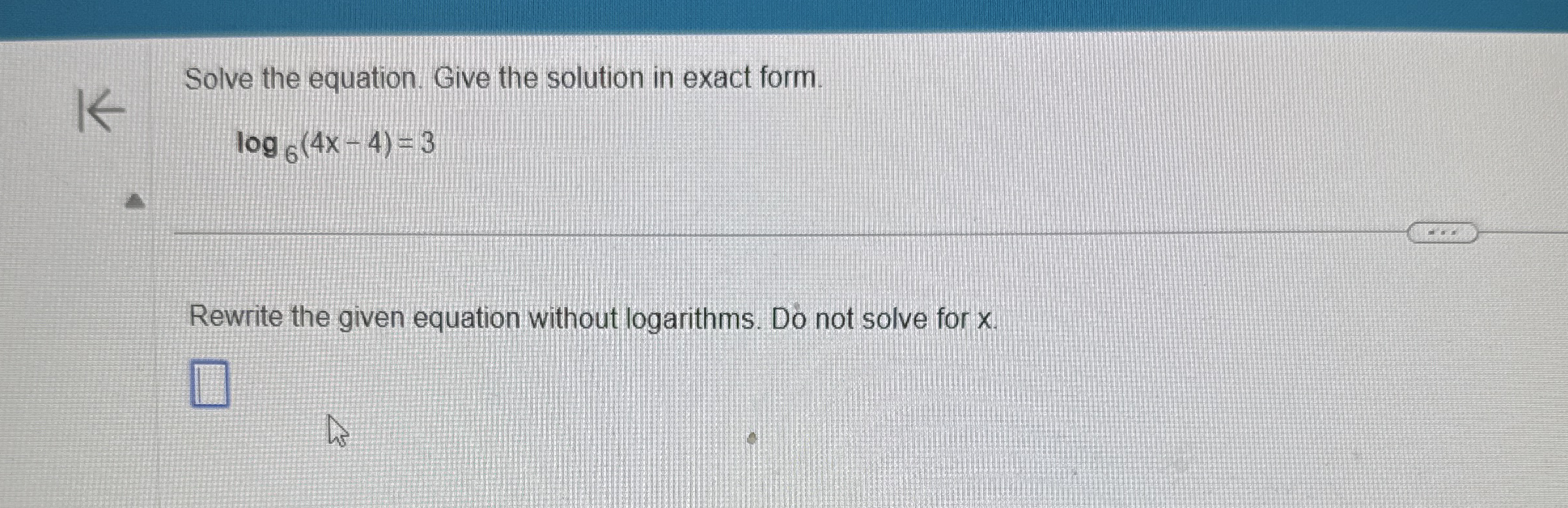 Solved Solve the equation. Give the solution in exact | Chegg.com
