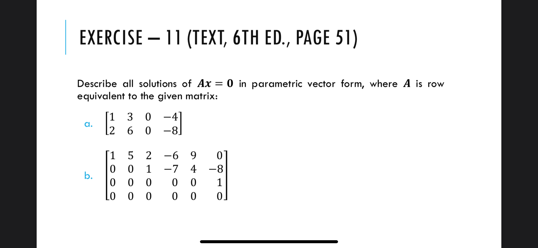 Solved EXERCISE - 11 (TEXI, 6TH ED., ﻿PAGE 51)Describe all | Chegg.com