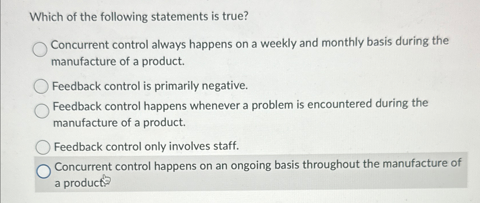 Solved Which of the following statements is true?Concurrent | Chegg.com