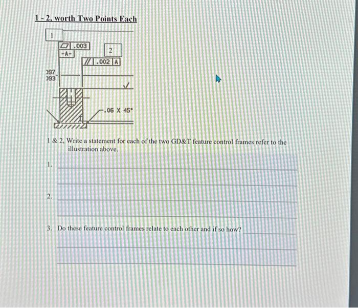 Solved 1-2, worth Two Points Each 1\& 2, Write a statement | Chegg.com
