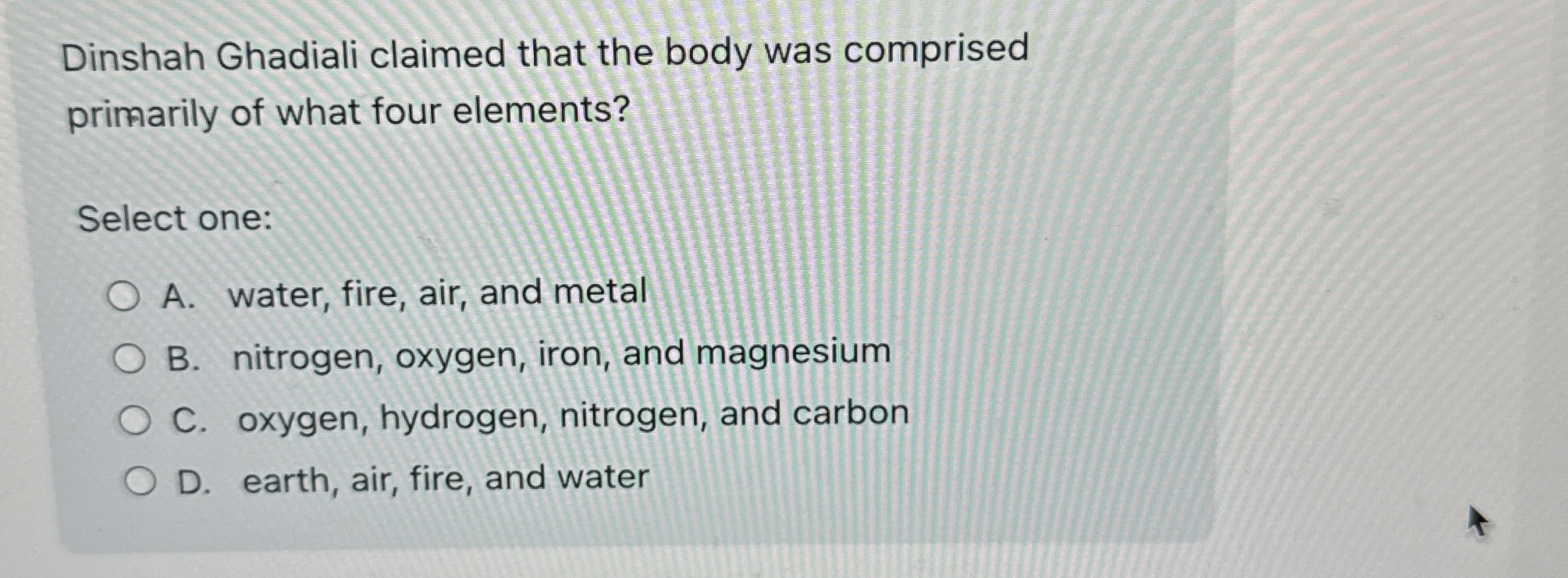 High Quality SOLUTION Dinshah Ghadiali claimed that the body was ...