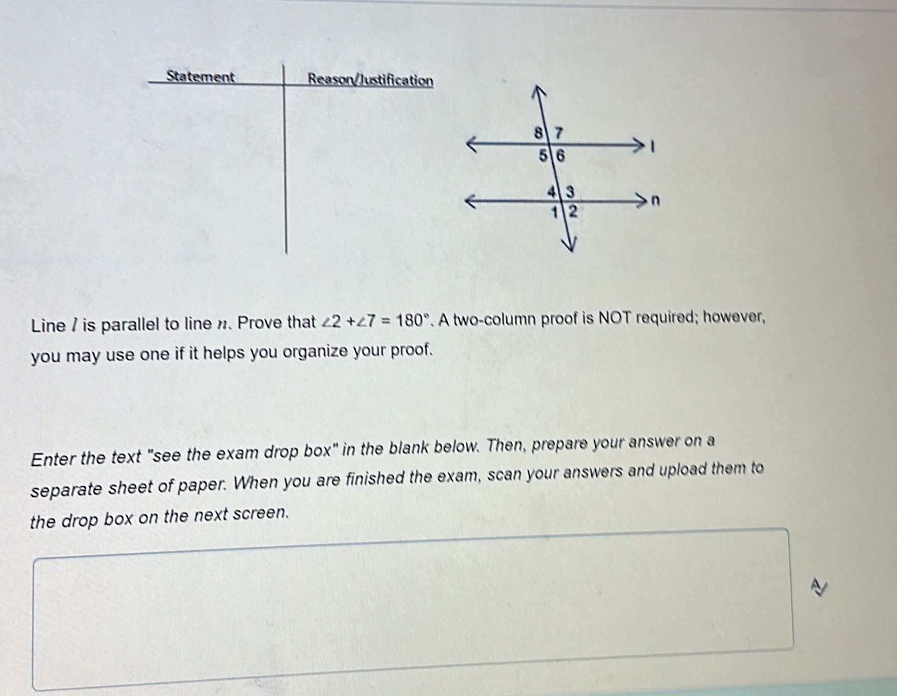 Solved \table[[Statement,Reasor/lustification],[,],[,]]Line | Chegg.com