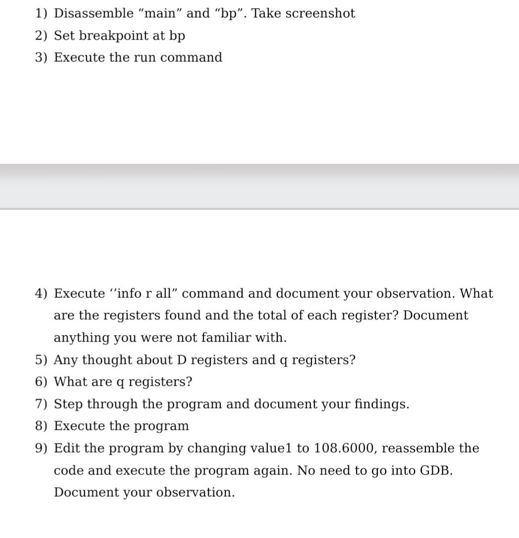 Solved Please Write Show And Explain Code In Arm Assembly 