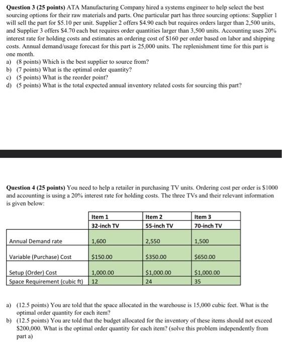 Solved Please use Excel to calculate answers and show all | Chegg.com