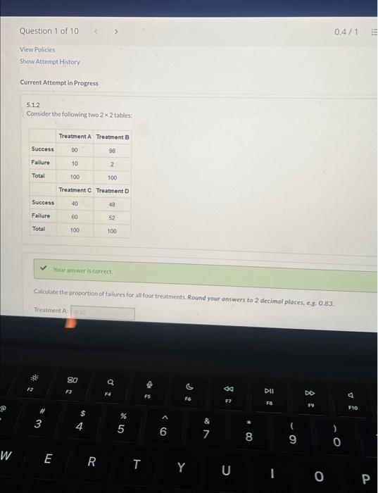 Solved 5.1 .2 Consider the following two 2×2 tables: Yout | Chegg.com