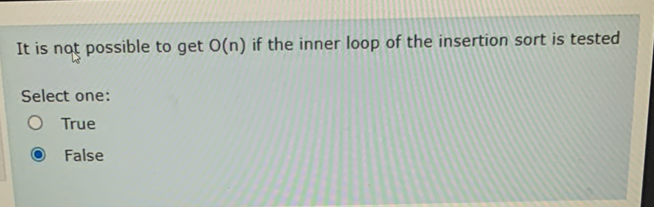 Solved It is ngt possible to get O(n) ﻿if the inner loop of | Chegg.com