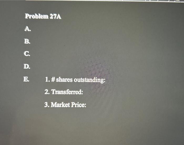 Solved LO 11-2, 11-3, 11-7 Problem 11-27A Anabzing the | Chegg.com
