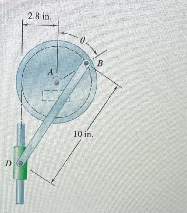 5.58 The disk has a constant angular velocity of | Chegg.com