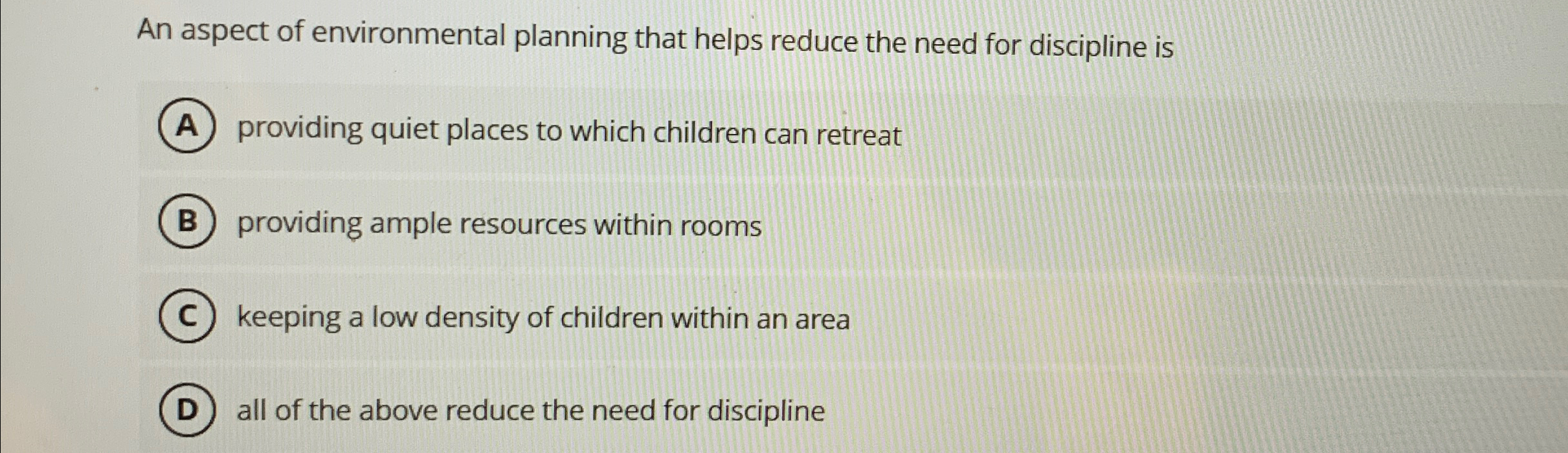 Solved An aspect of environmental planning that helps reduce | Chegg.com