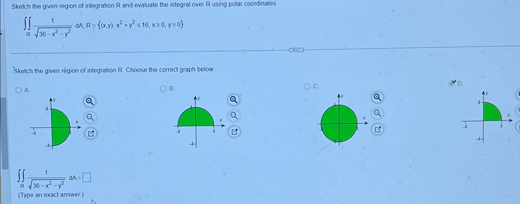Solved Sketch the given region of integration R and | Chegg.com Solved Sketch the given region of integration R and | Chegg.com