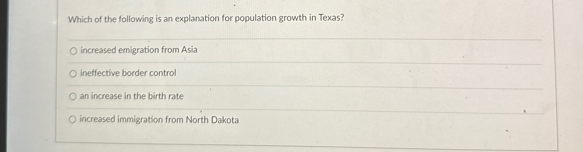 Solved Which of the following is an explanation for | Chegg.com