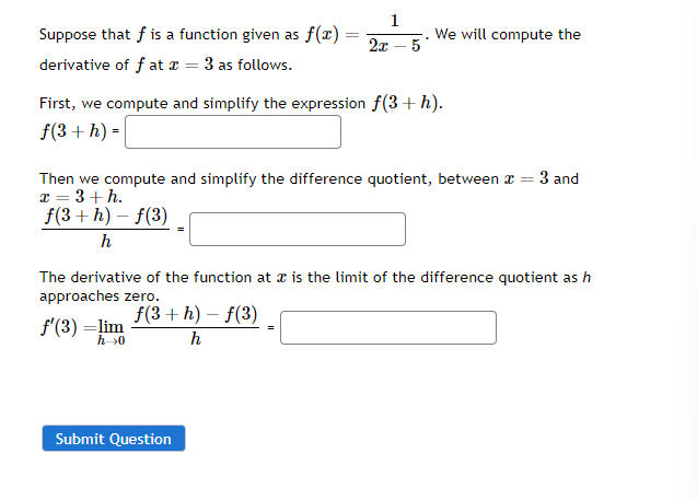 Solved Suppose that f ﻿is a function given as f(x)=12x-5. | Chegg.com