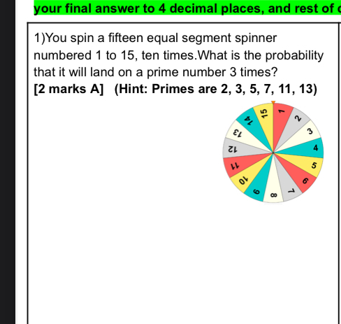 Solved your final answer to 4 ﻿decimal places, and rest | Chegg.com