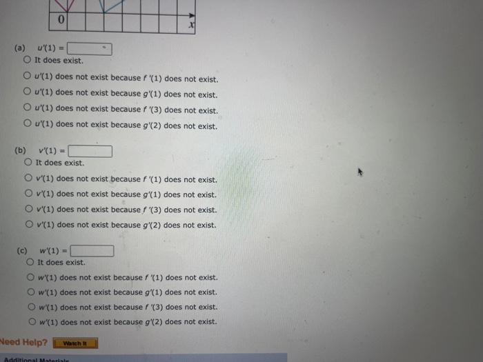 ter anitis) (a) u(1)= it does ewist: v प (1) does not | Chegg.com