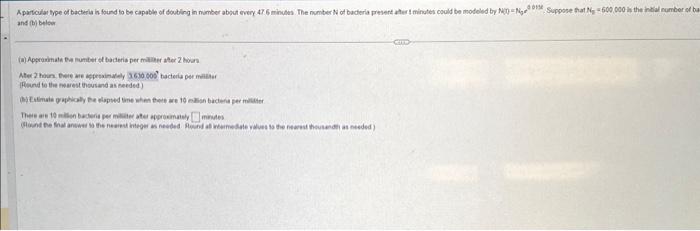 Solved and fiblew (a) Appraninala fa Aunter of taderis per | Chegg.com