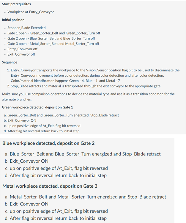 Solved by an EXPERT Write a ladder logic for the simulation below. | Chegg.com