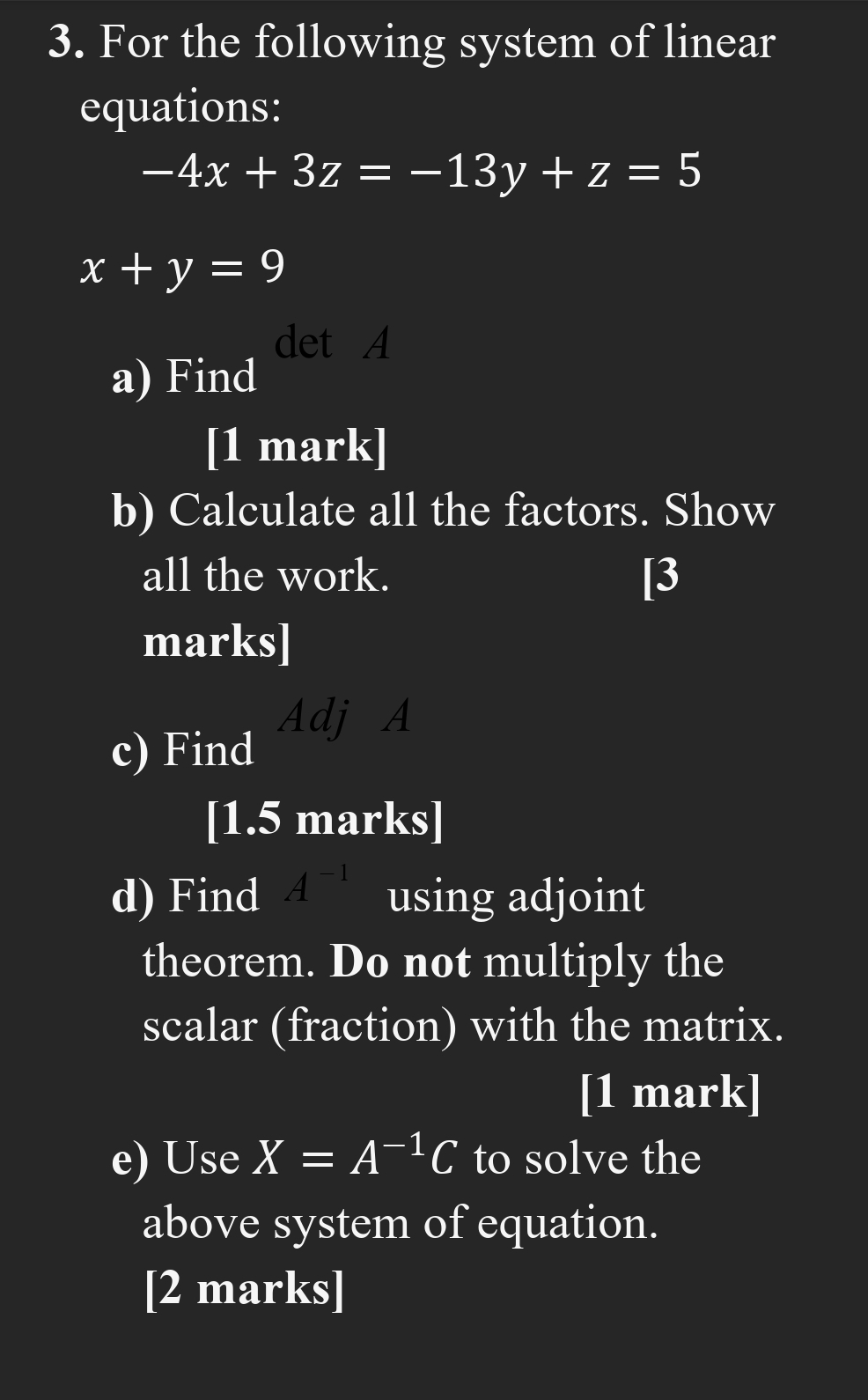 Solved please show step by step how to solve the following | Chegg.com