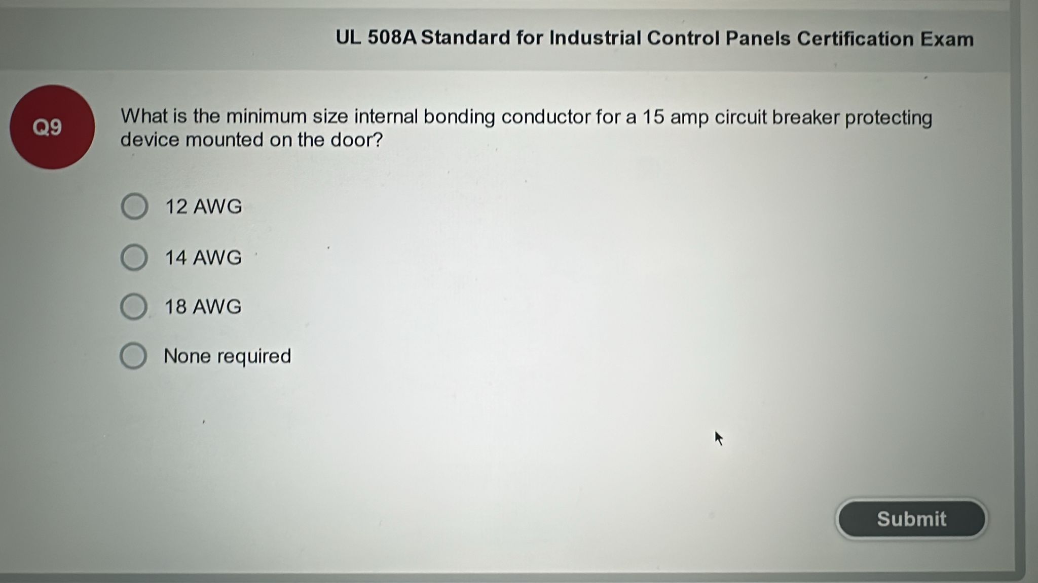 Solved UL 508A Standard for Industrial Control Panels | Chegg.com
