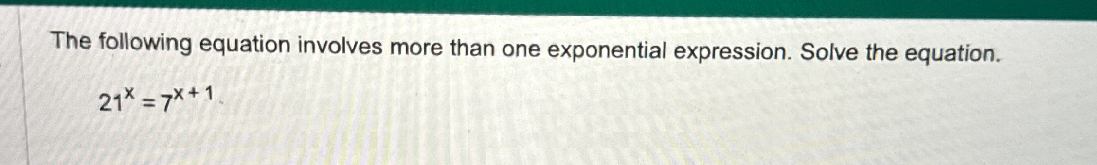 Solved The following equation involves more than one | Chegg.com