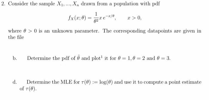 Solved PDF, MAXIMUM LIKELIHOOD ESTIMATION, POINT ESTIMATE, | Chegg.com