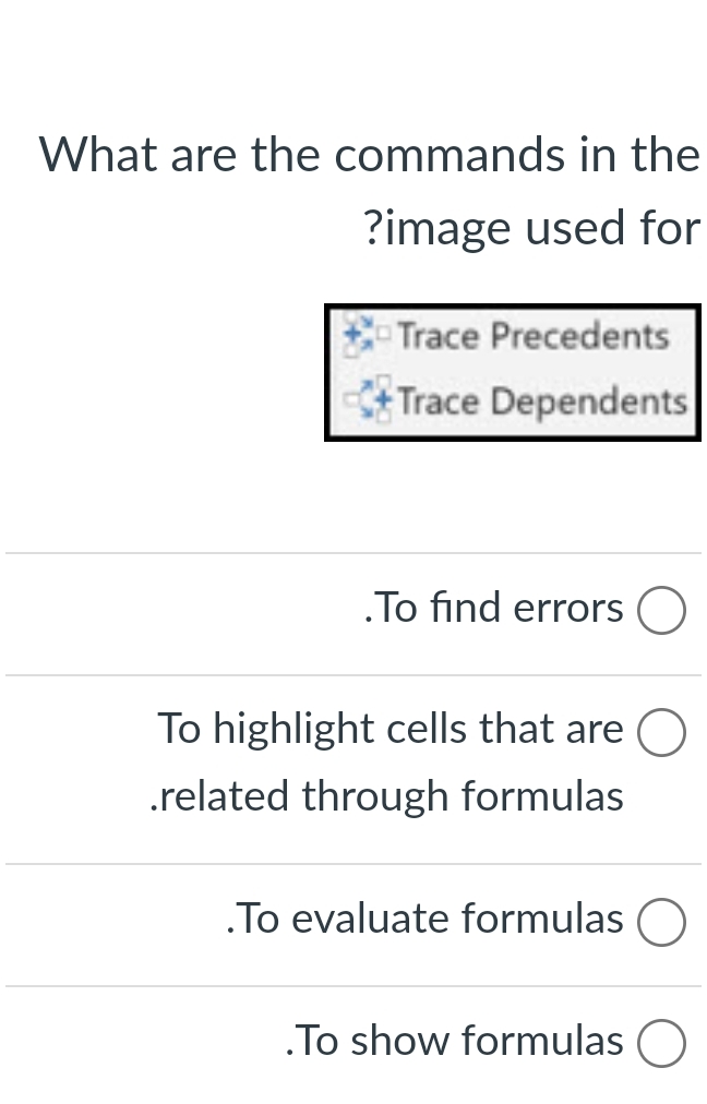 Solved What are the commands in the ?image used forTrace | Chegg.com